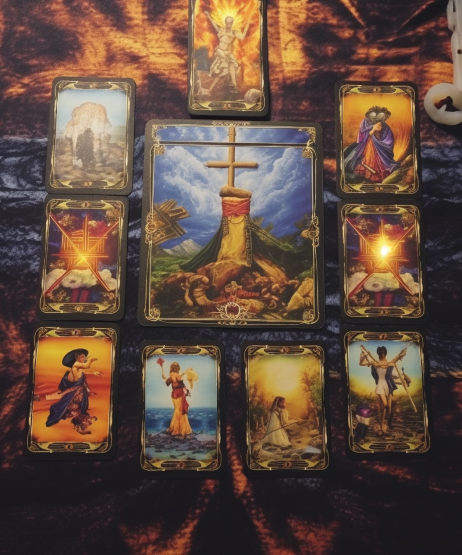 Cross of Truth Tarot Spread With 3 Oracle Cards – $149.99